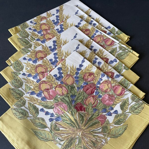 Floral Luncheon Napkins - Etsy