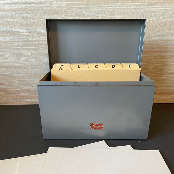 Vintage File Box - Etsy