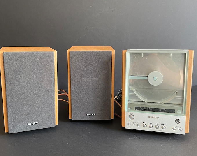 Vintage Sony CD Player With Speakers - Etsy