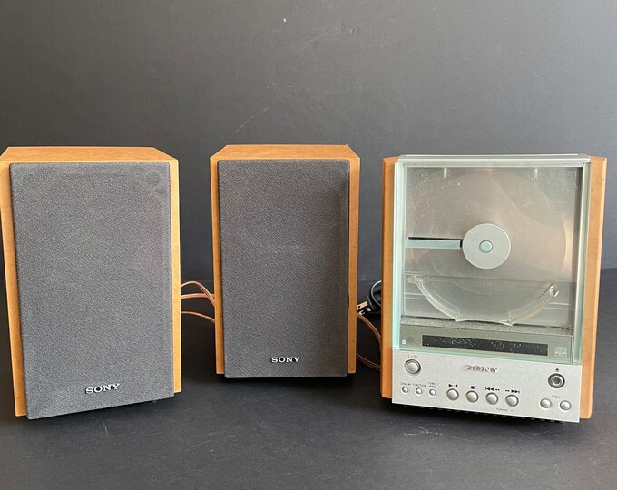 Vintage Sony CD Player With Speakers Etsy