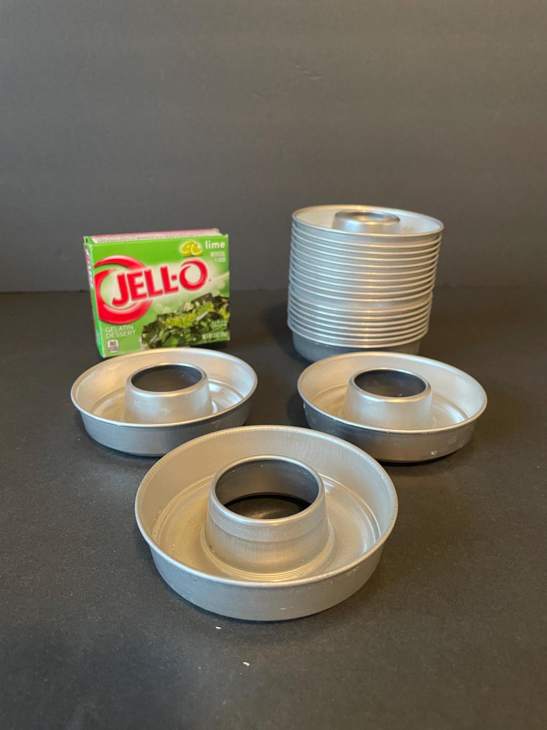 Vintage Round Jello Aluminum Molds, Set of Ten - Etsy