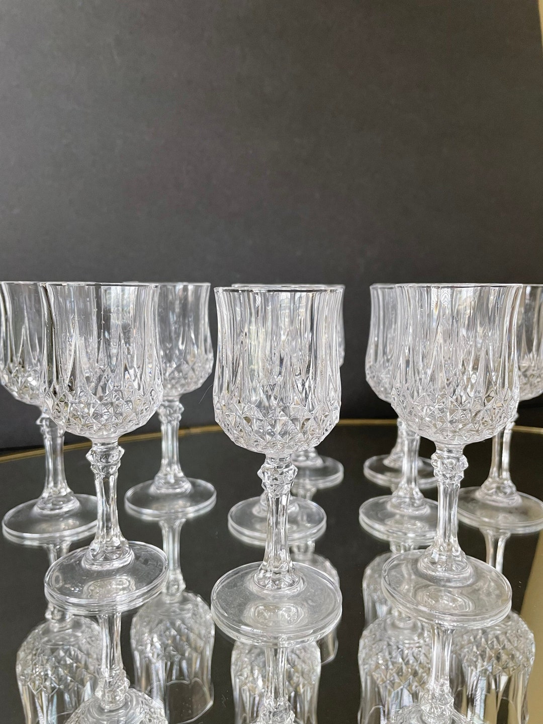 Vintage Crystal Longchamp Dessert Wine Stemware, Set of 10 - Etsy