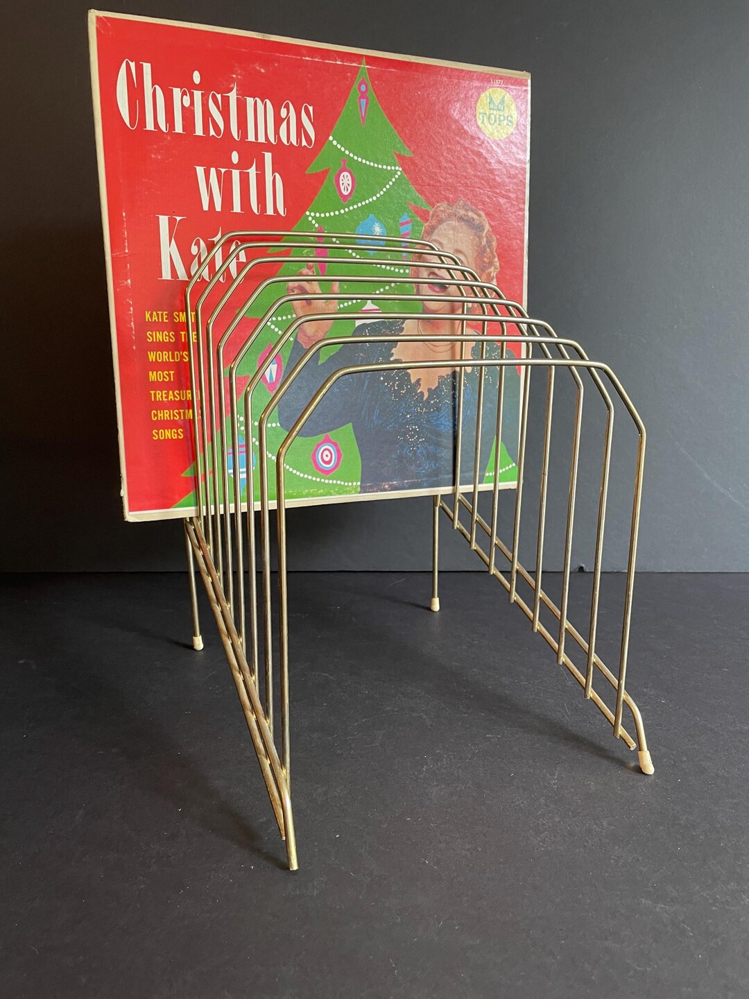 Vintage Metal Record Holder, File Organizer - Etsy