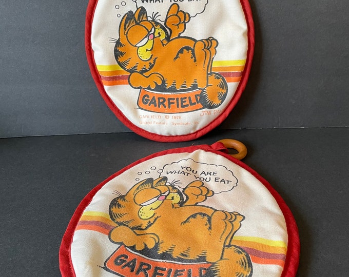 Vintage Garfield 1978 Pot Holders, Set of Two - Etsy