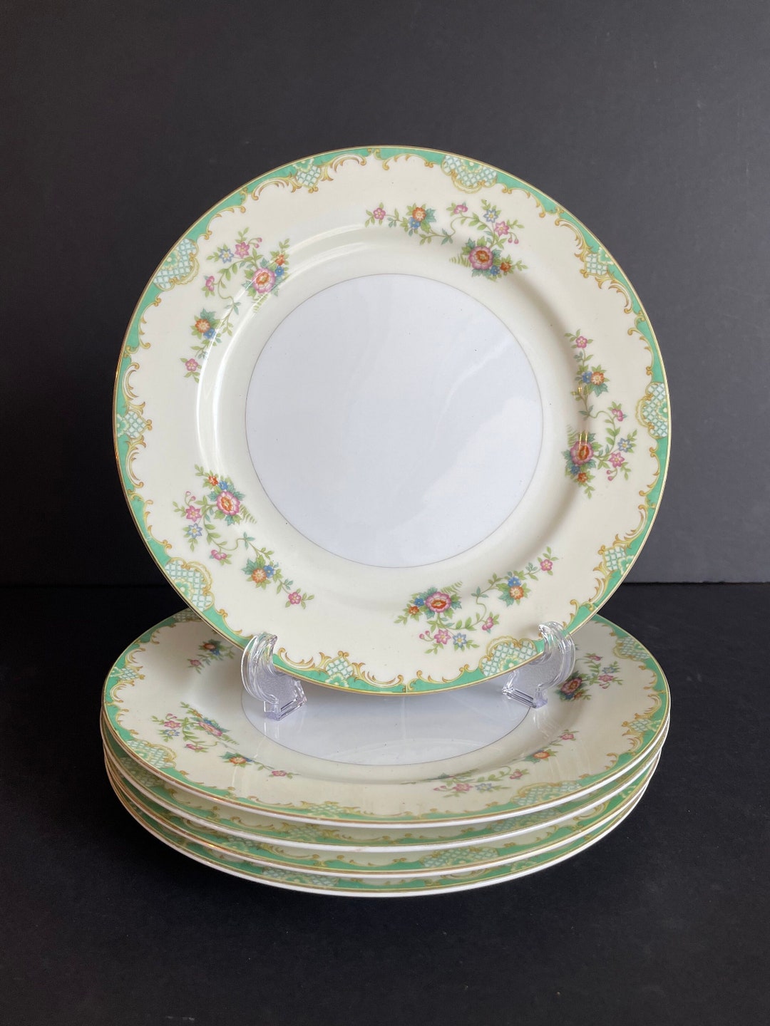 Vintage Morimura Noritake Embassy Dinner Plates, Set of Five - Etsy
