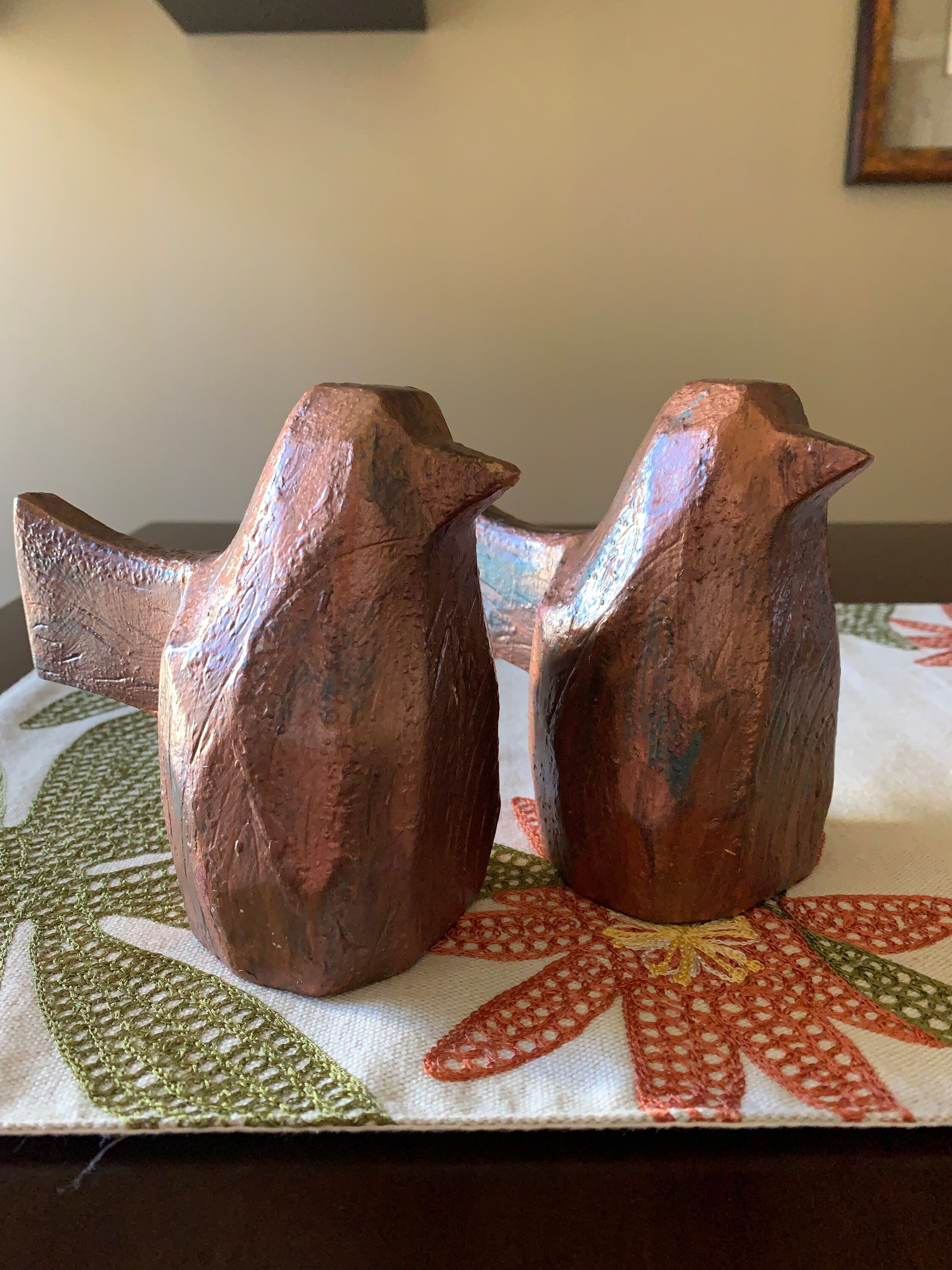 Art & Collectibles Vintage Handmade Folk Art Birds Set of Three ...