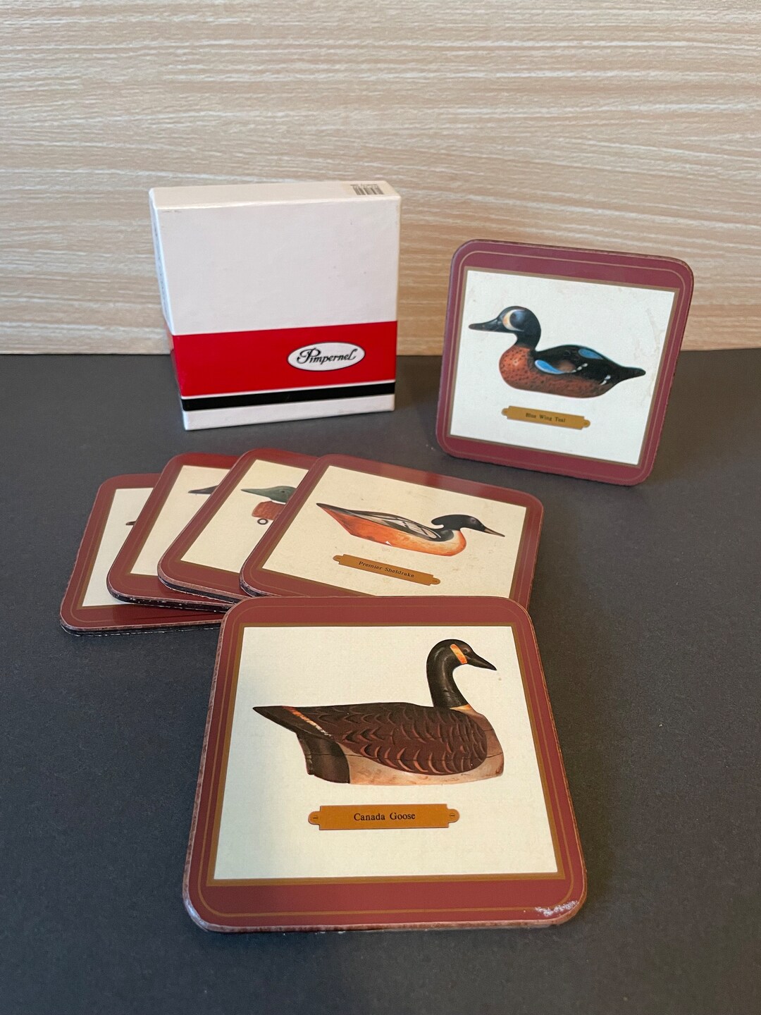 Vintage Decoy Duck Coaster Set, Original Box With Six Coasters - Etsy
