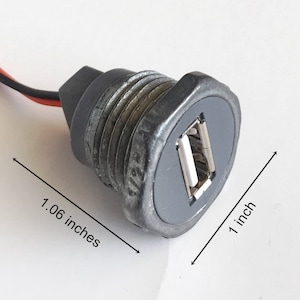 USB Port Charger Kit W/ Transformer Round 1/2 Pipe Fitting Industrial ...