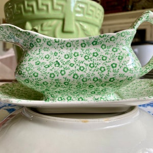 Burleigh Staffordshire Felicity Green Calico Pattern England ...