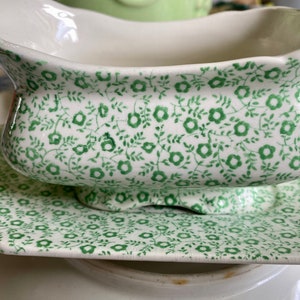 Burleigh Staffordshire Felicity Green Calico Pattern England ...