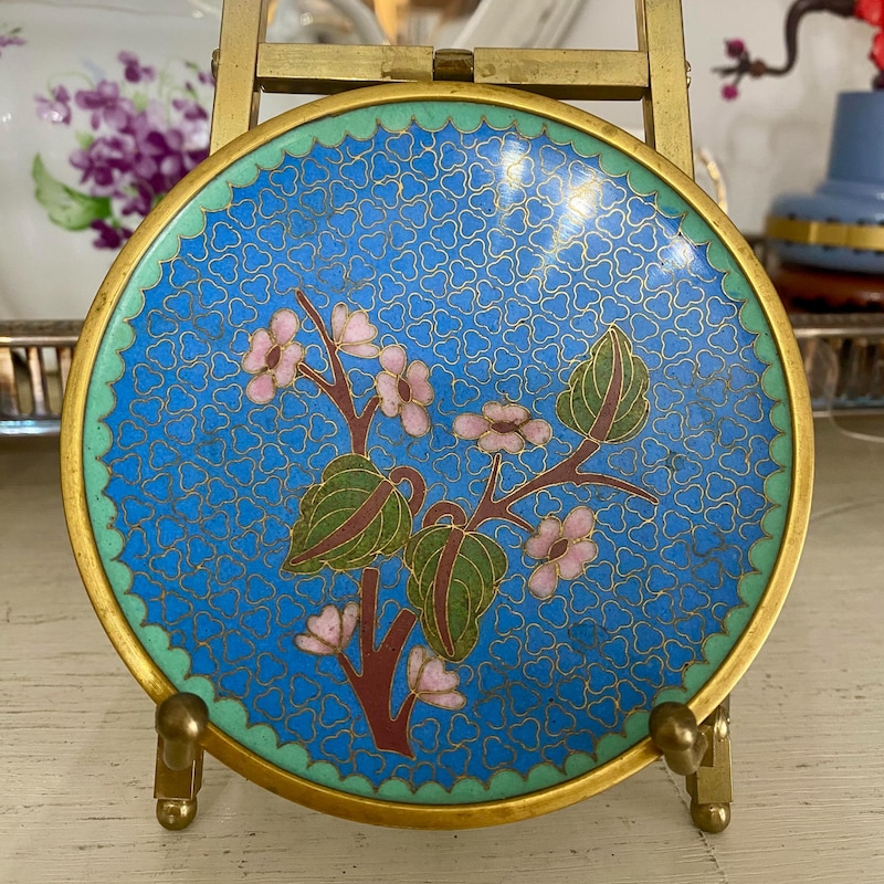 Small Cloisonné Plate - Etsy