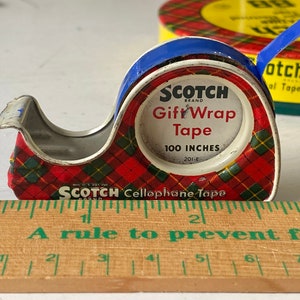 Tartan Tape Containers One Round and One Tartan Tape Dispenser ...