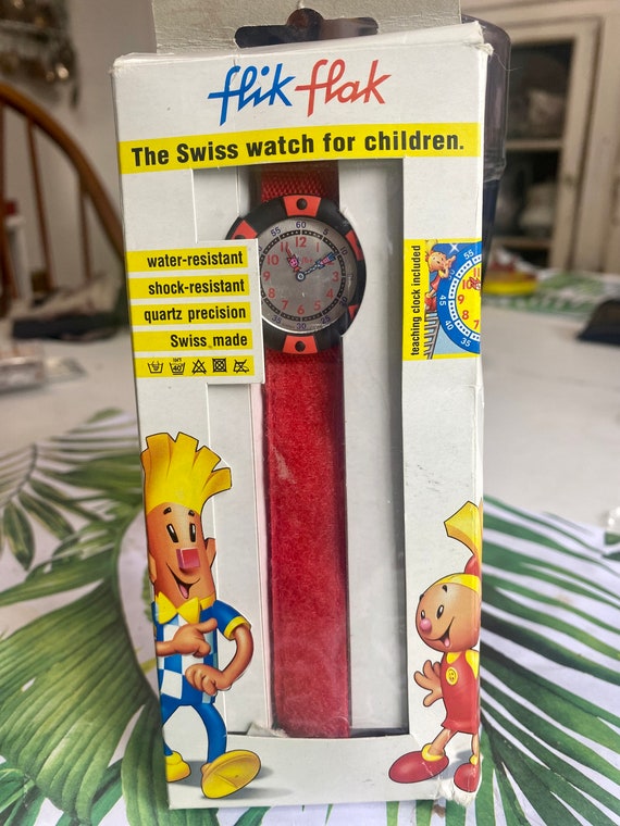 Swatch Watch Swiss Made For Children Flik Flak IOB 19… - Gem
