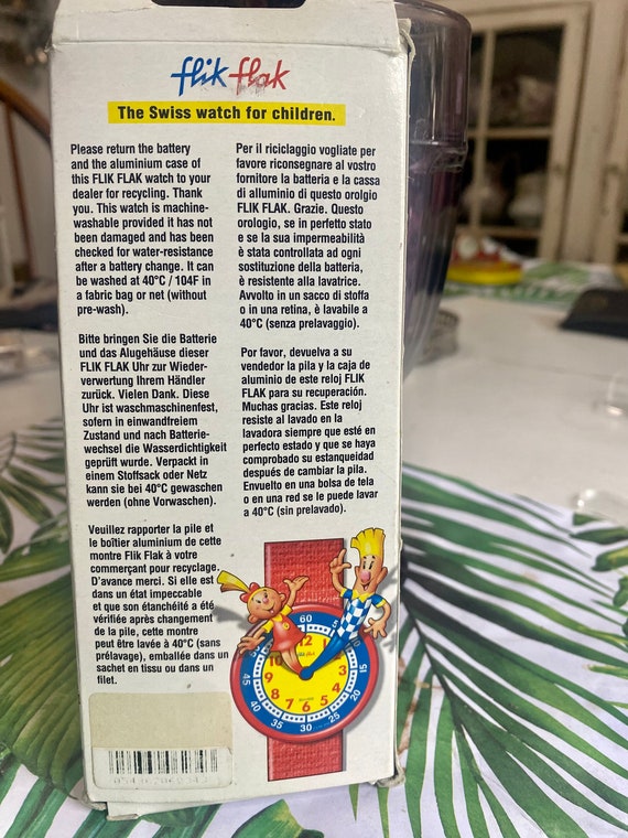 Swatch Watch Swiss Made For Children Flik Flak IOB 19… - Gem