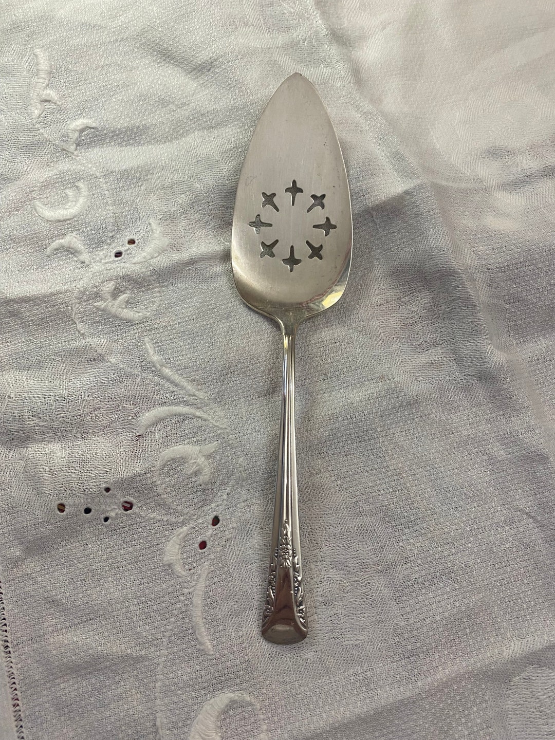 Vintage Pie Cake Server Silver-plate Camelia Marked - Etsy