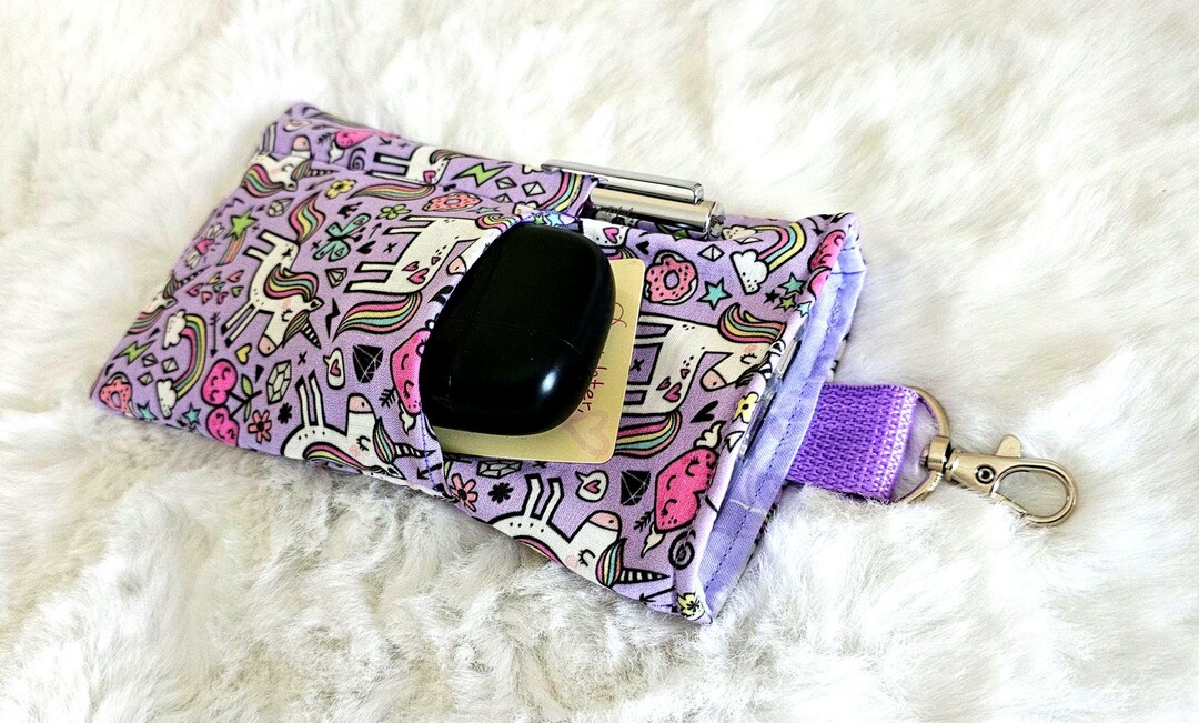 Unicorn Phone Pouch Lanyard Sleeve Glasses Holder Padded With Lobster ...