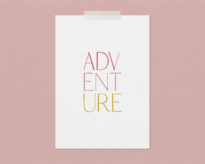 Adventure | Travel Art Print | Printable Wall Art - Etsy