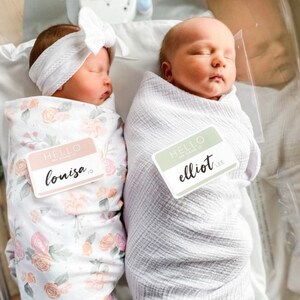 Hello My Name is Sticker Baby Announcement Sticker - Etsy