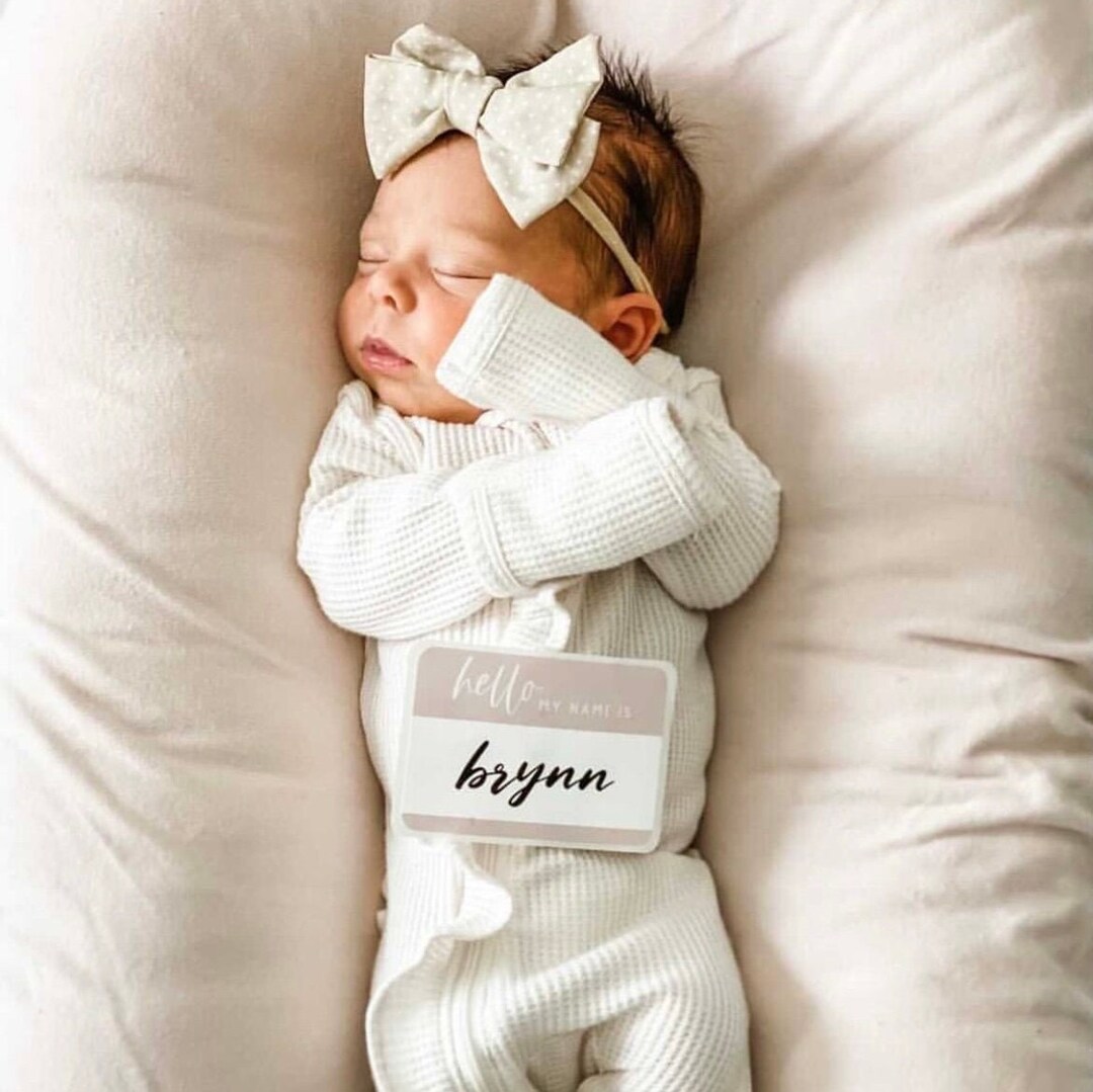 Hello My Name is Sticker Baby Announcement Sticker - Etsy