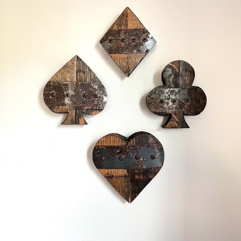 Card Suits Wall Art - Etsy