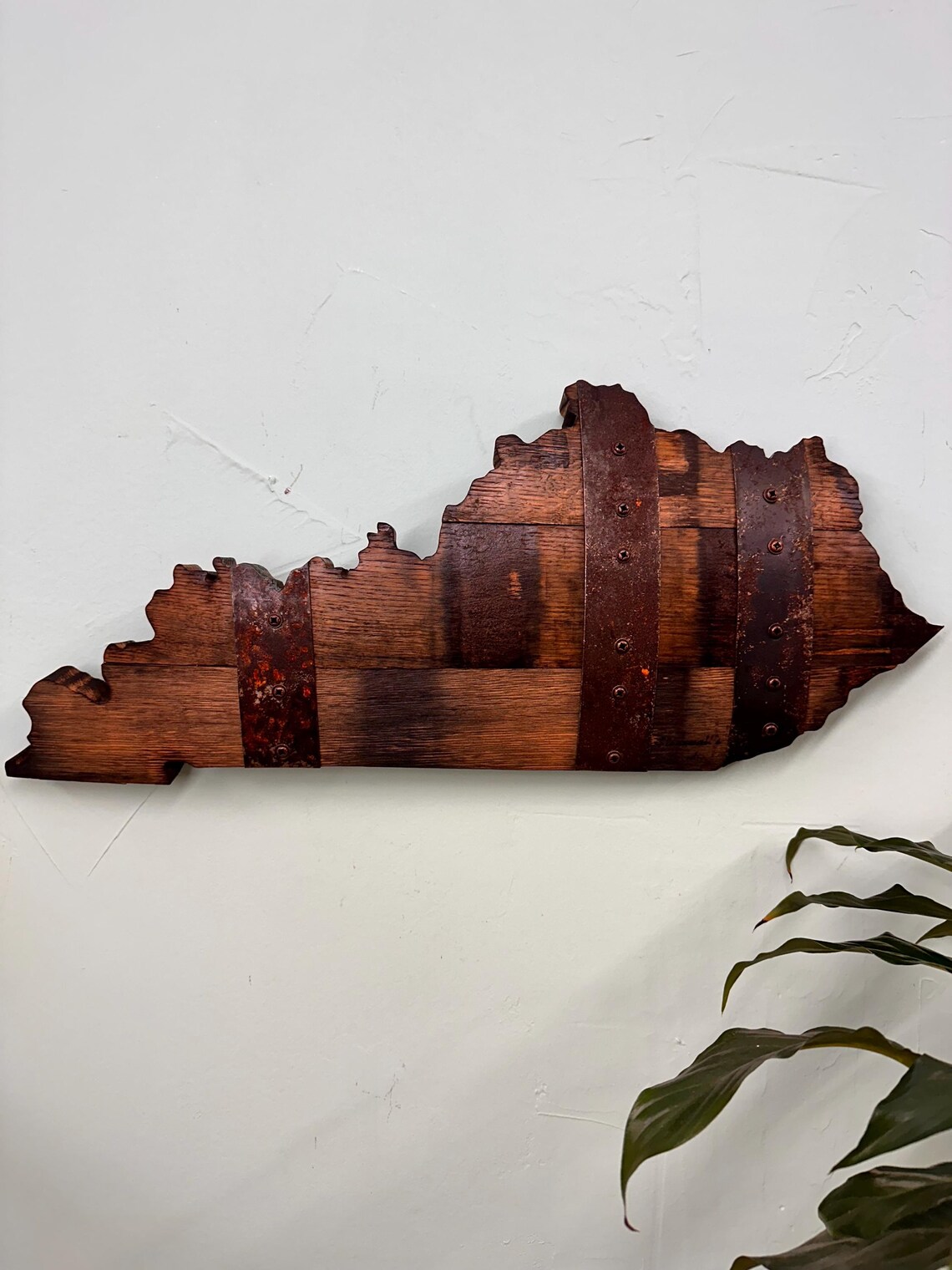 2' HD Kentucky State Bourbon Barrel Wood Cutout With Rings - Etsy