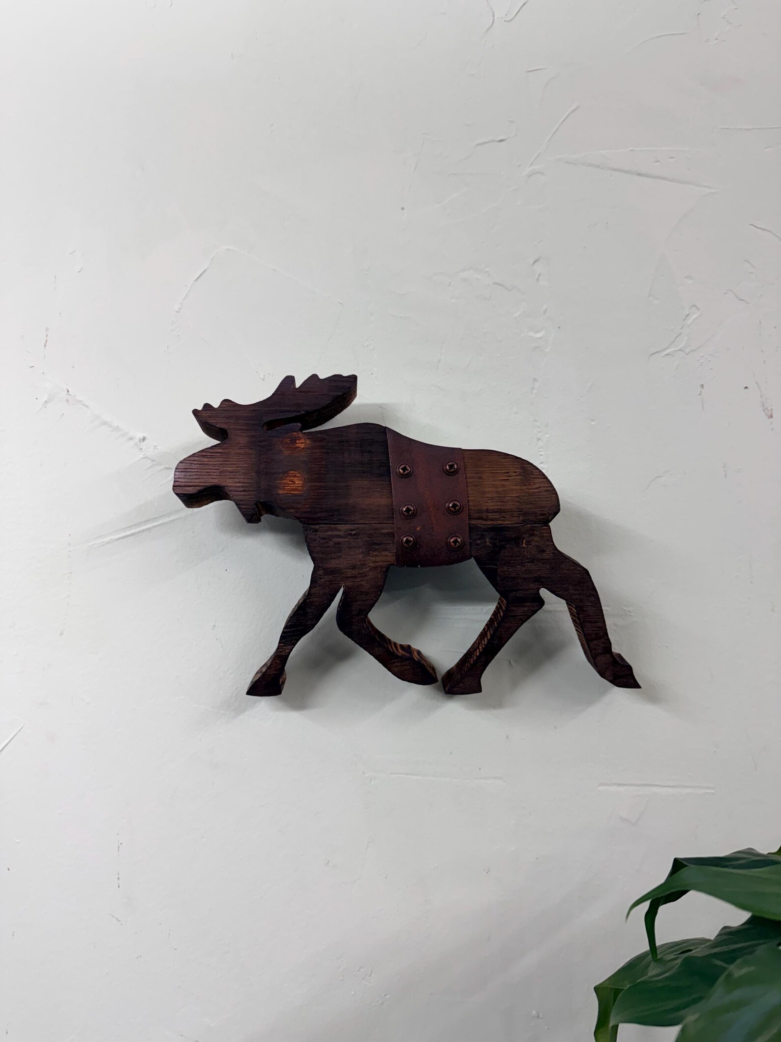 1’ Bourbon Barrel Moose Wood Cutout With Rings - Etsy