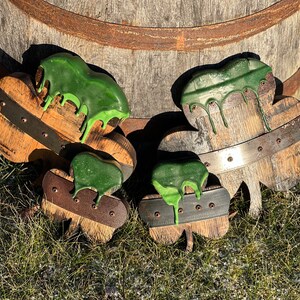 1’ Waxed Shamrock Bourbon Barrel Wood Cutout With Rings - Etsy