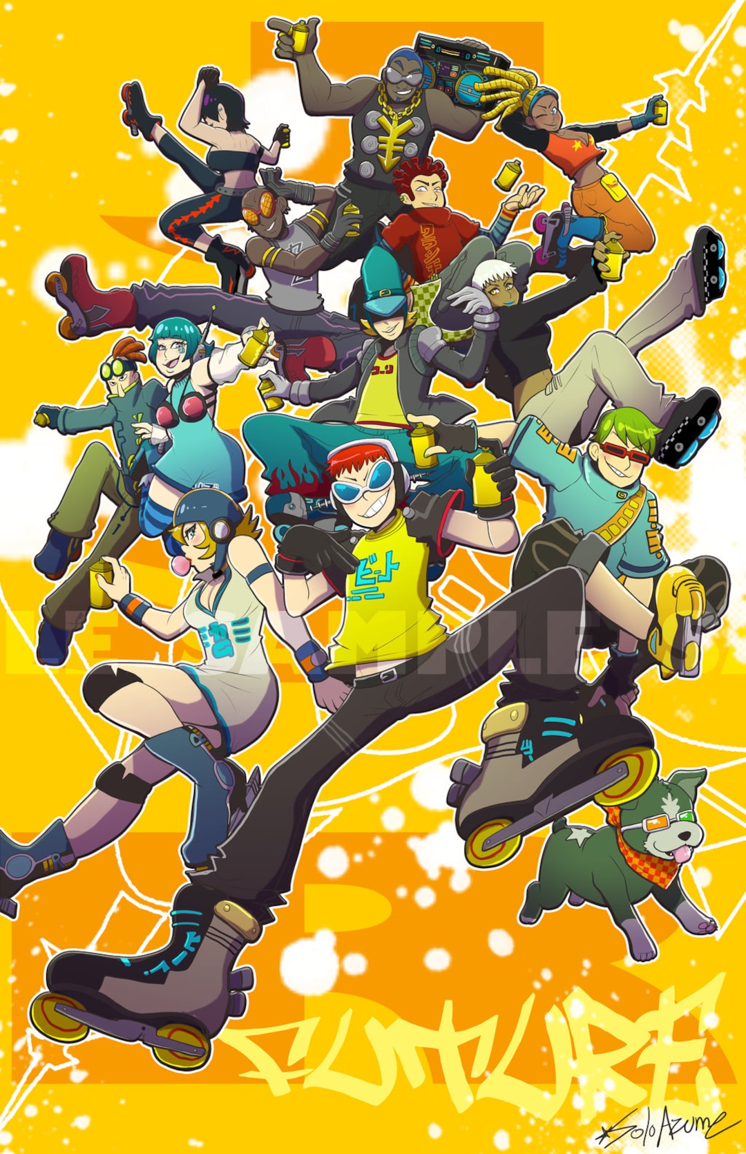 Jet Set Radio Future Poster Etsy