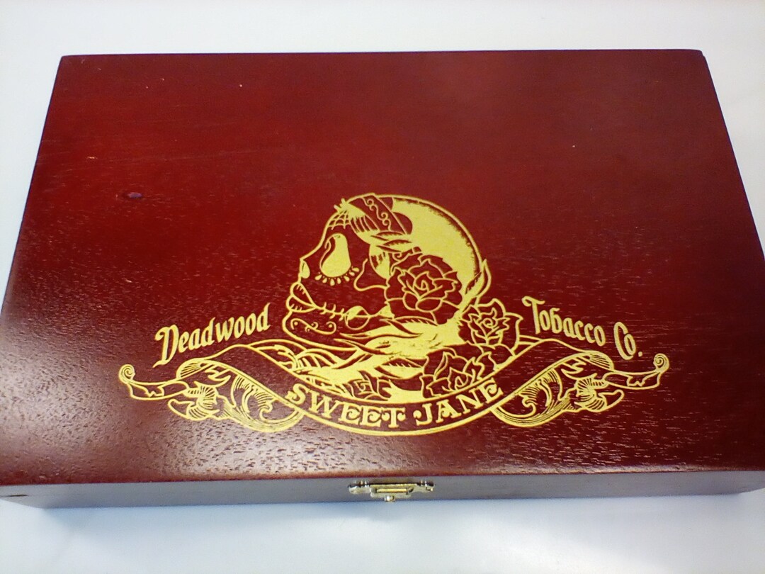 Sweet Jane, Deadwood Tobacco Co. Cigar Box, Craft Project, Storage ...