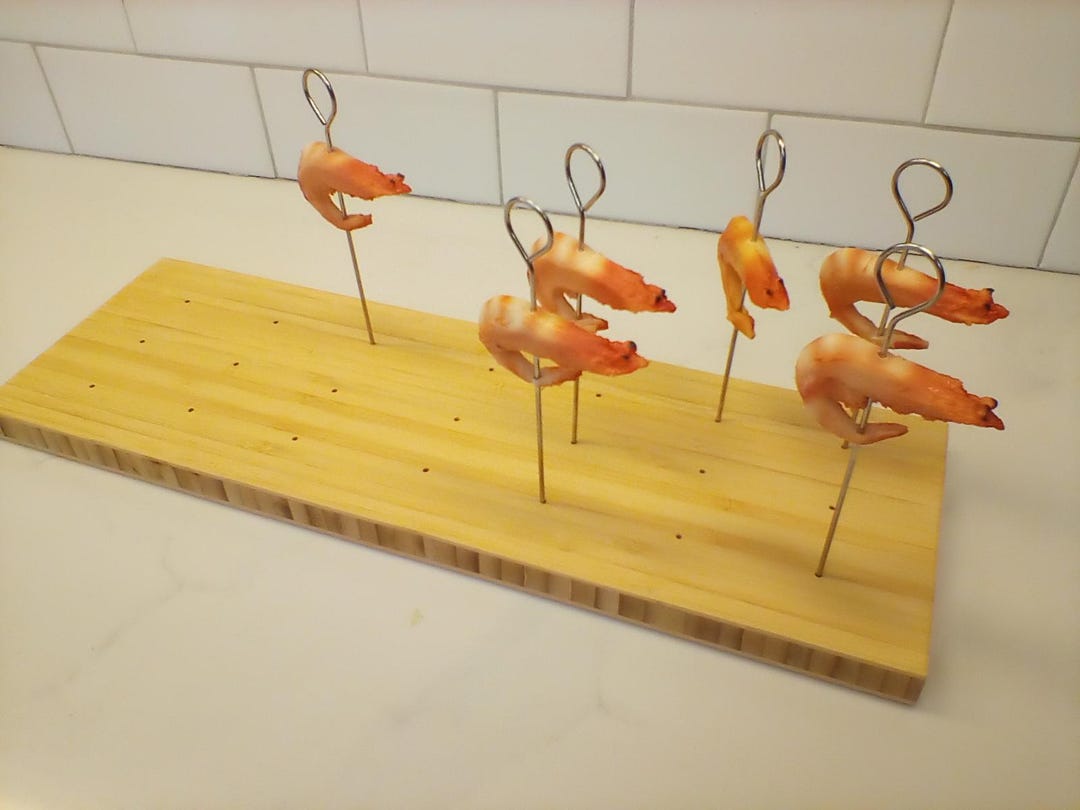 Charcuterie Board, Appetizer Skewer Serving Board, Bamboo Board ...