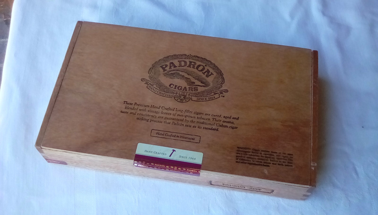 Padron Cigars 3000 Wood Cigar Box Craft Project Storage - Etsy Singapore