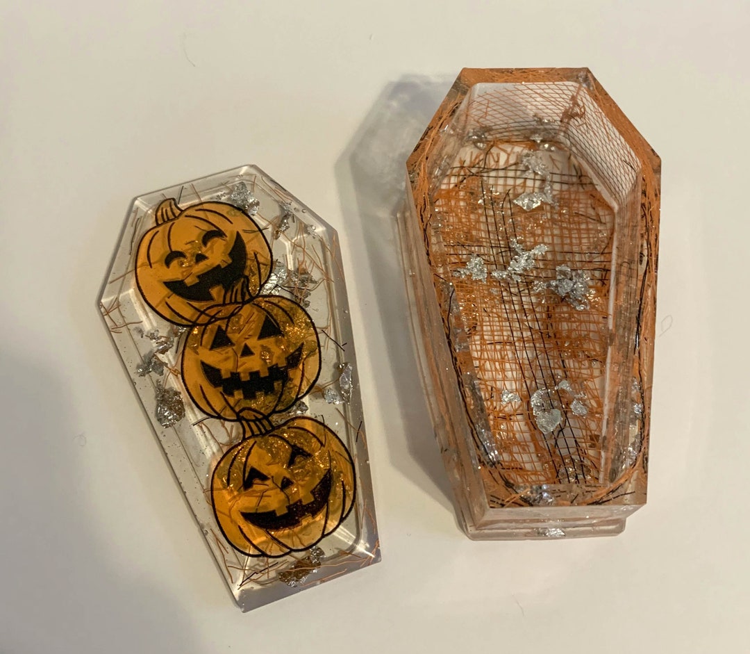 Resin Coffin Pumpkin Stack - Etsy Sweden