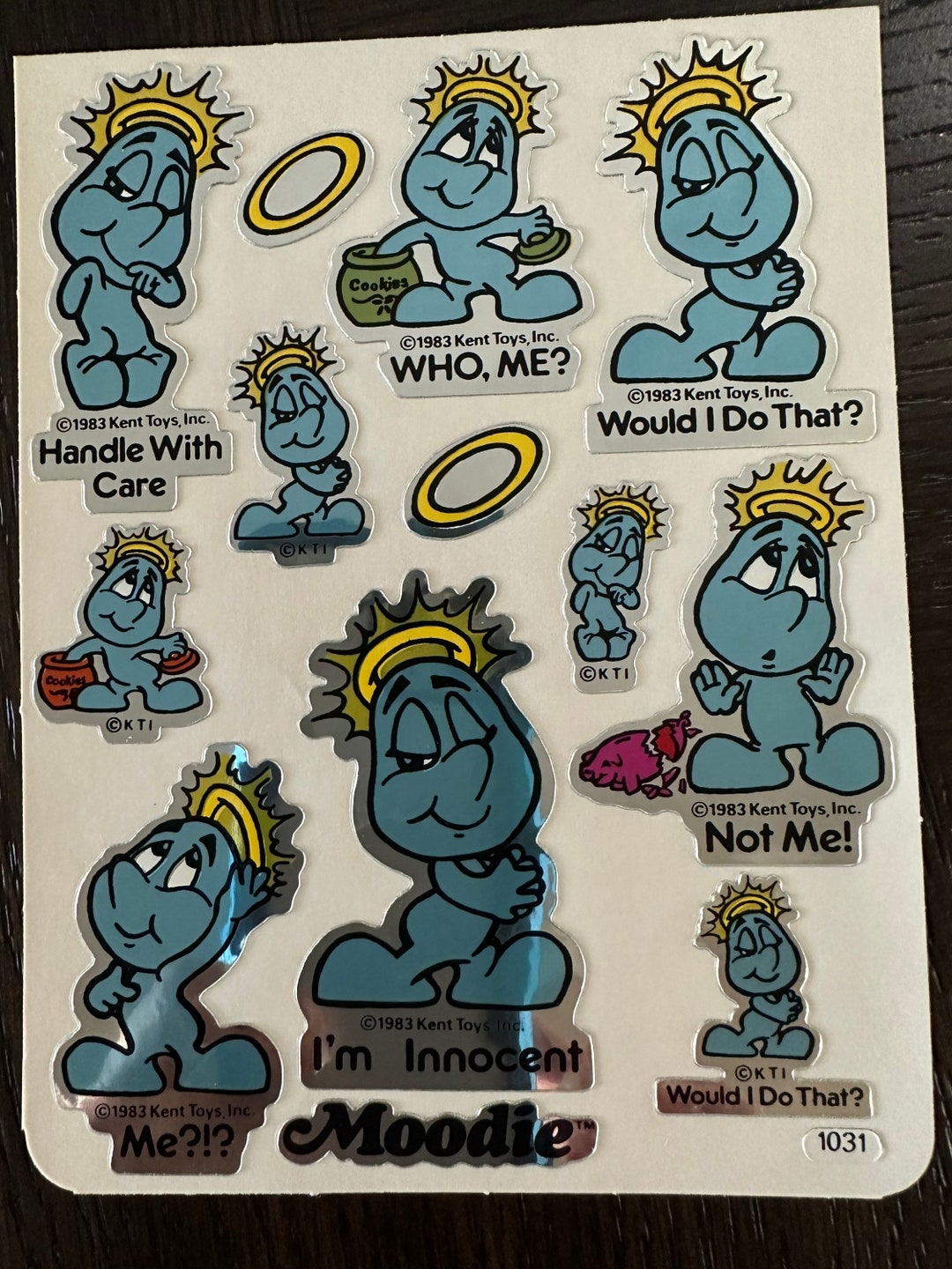 1983 Moodie Shiny Stickers Innocent Full Sheet Unused - Etsy