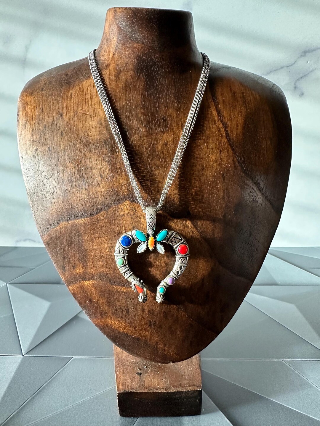 Carolyn Pollack Relios Veronica Dine Benally Multi Gemstone Sterling ...