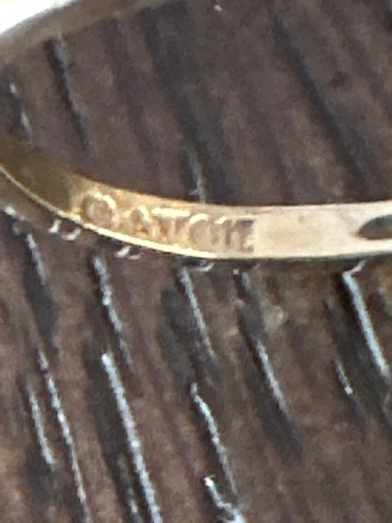 Pretty Avon Gold Tone Sterling Silver Ruby Ring Size 7 - Gem