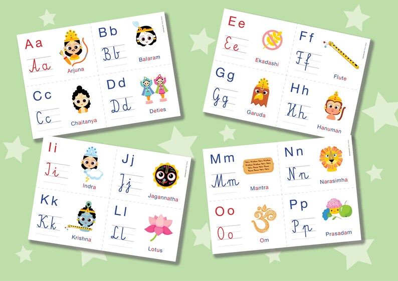 Alphabet English Vedic Culture for Vaishnavas Kids - Etsy