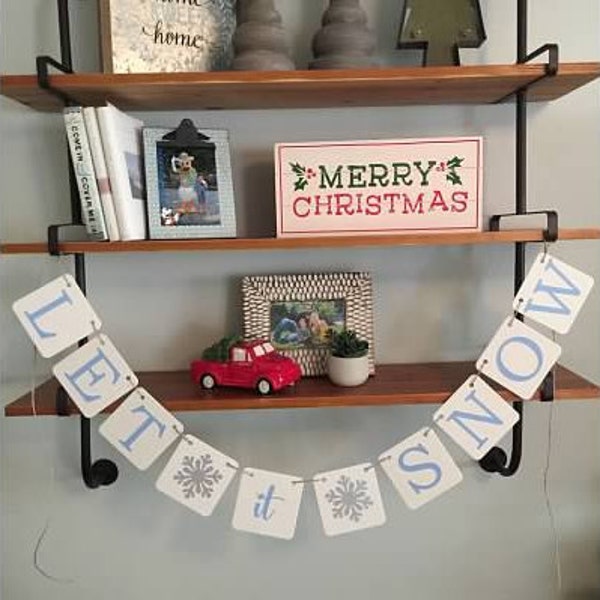Let It Snow Banner - Etsy