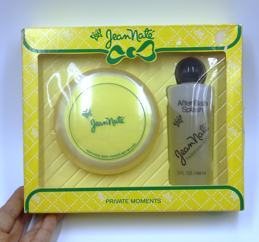 Vintage Jean Nate Perfumed Bath Powder 4 Oz /after Bath Splash 5 Oz W ...