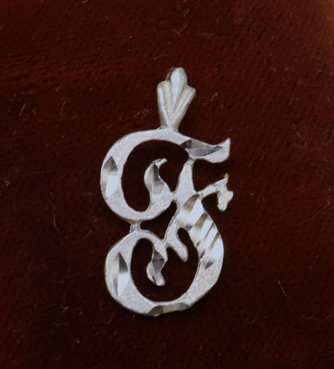 Vintage Sterling Silver Letter F ? Charm - Etsy
