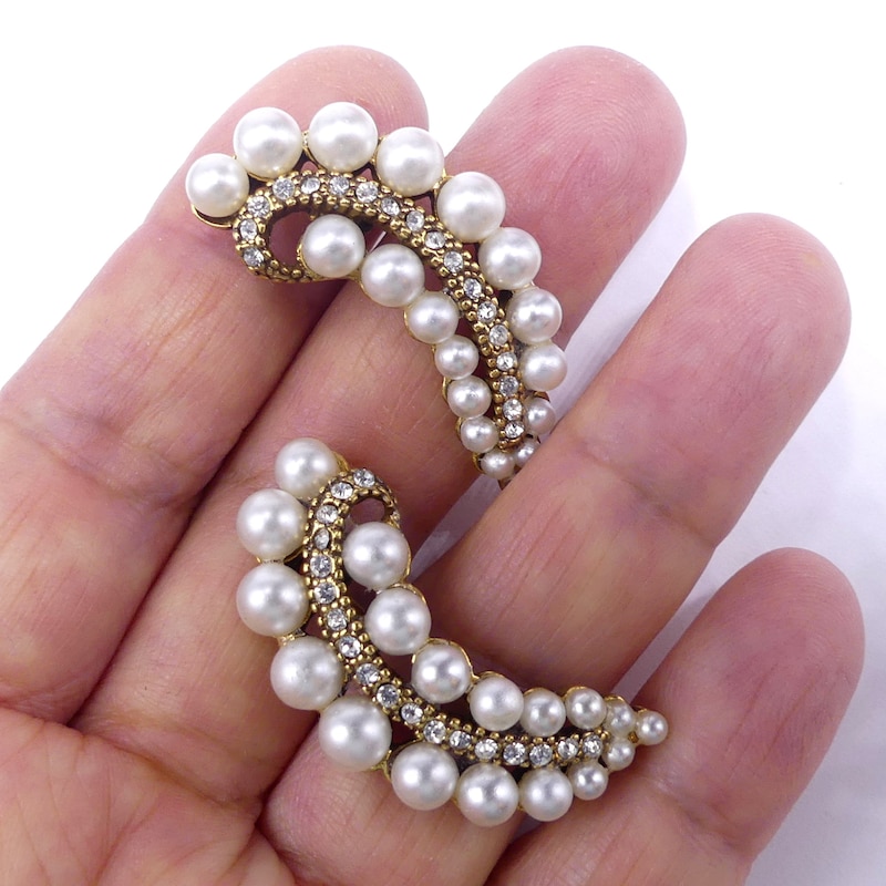 Omega Back Earrings - Etsy