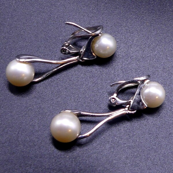 Omega Back Earrings - Etsy