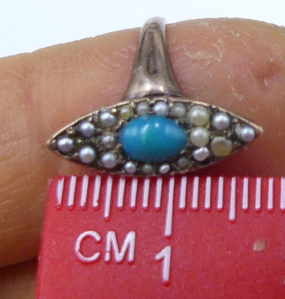 Antique 1900's unmarked 10k gold mini seeds pearl w t… - Gem