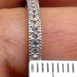 Brand New Marked DBJ 925 Sterling Silver & Cz 2 Mm Band Ring Size 10 - Etsy