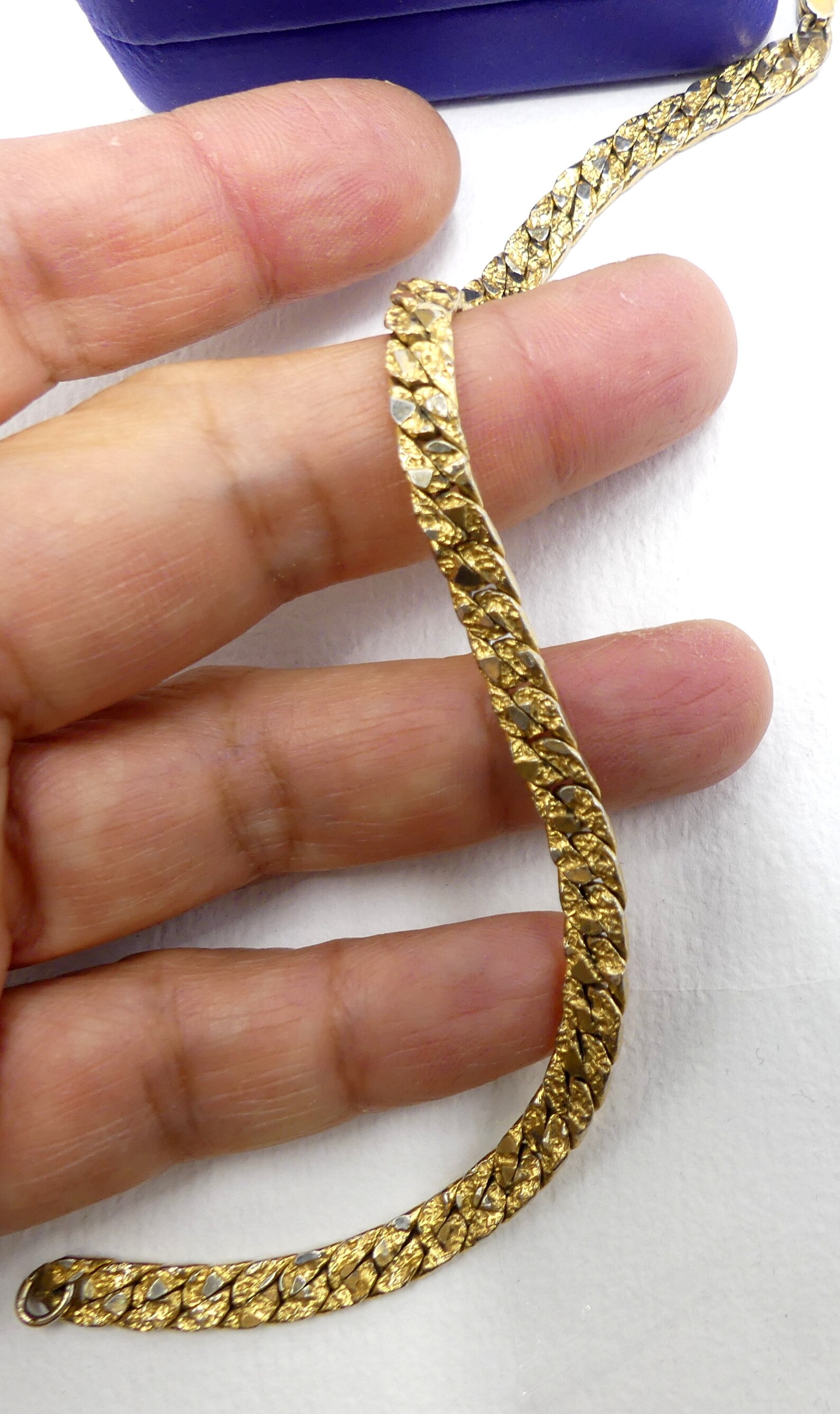 Vintage gold plated chin bracelet | Etsy