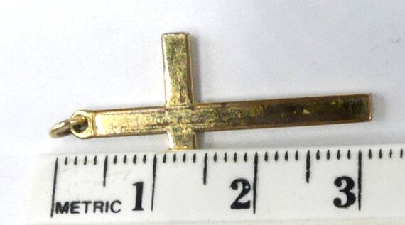 Vintage marked Winard 12k gold filled cross pendant … - Gem
