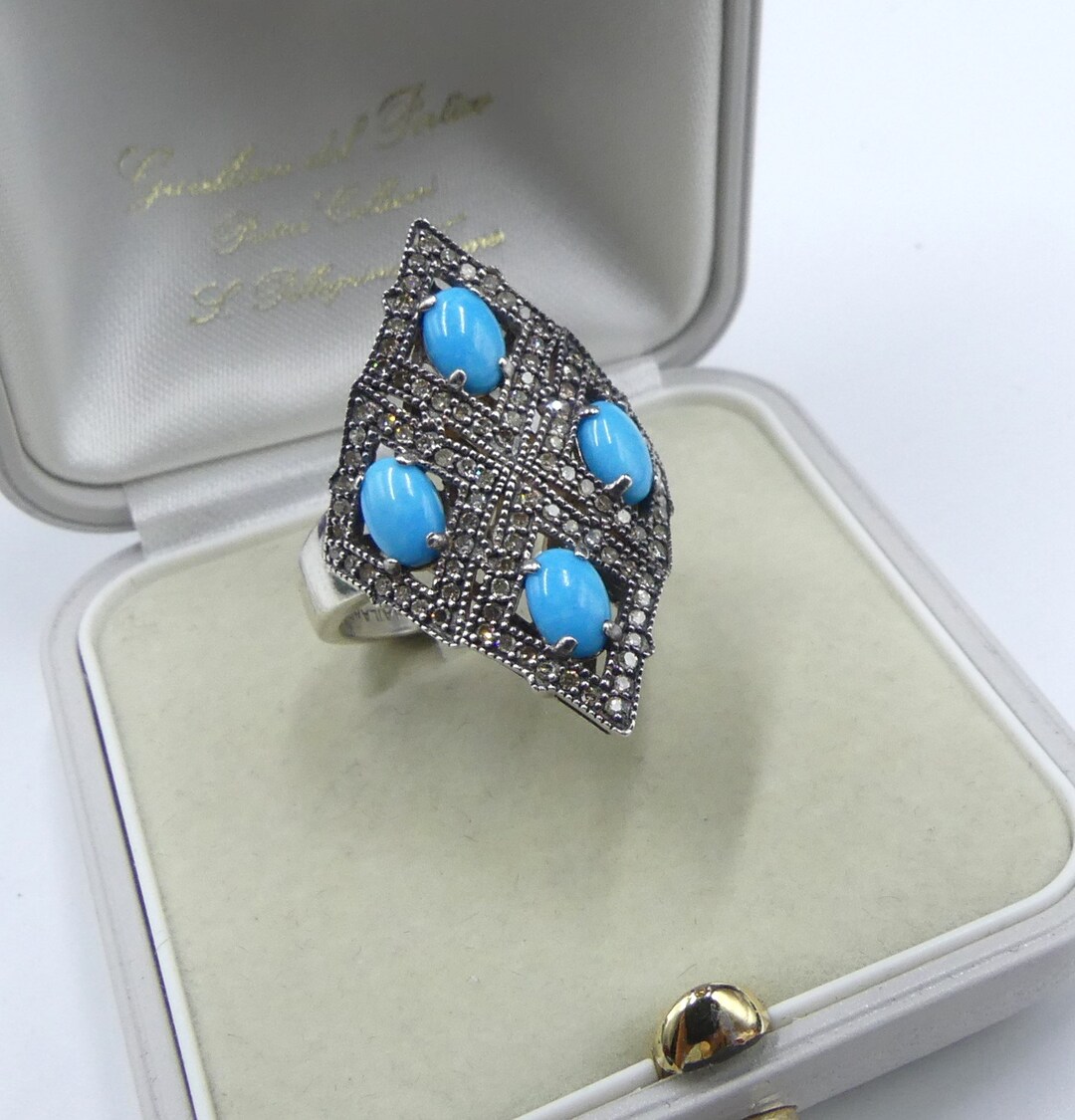 Vintage Marked CID 925 Sterling Silver Marcasite & Natural Sleep Beauty ...