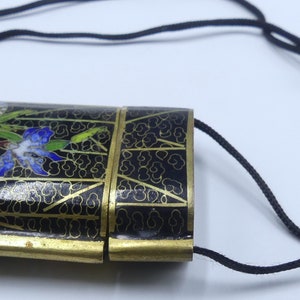 Vintage Japanese Cloisonne Flower Pattern Shashi - Etsy