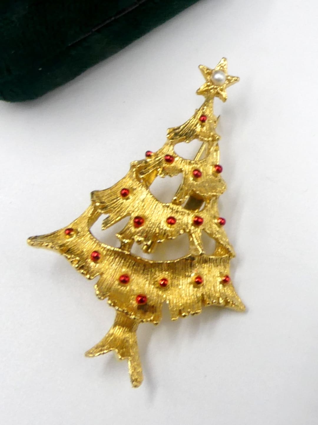 Vintage Signed Gerrys Gold Tone Christmas Tree Brooch - Etsy