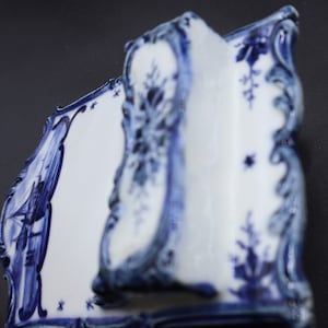 Antique Delft Blue Ceramic Card Holder - Etsy