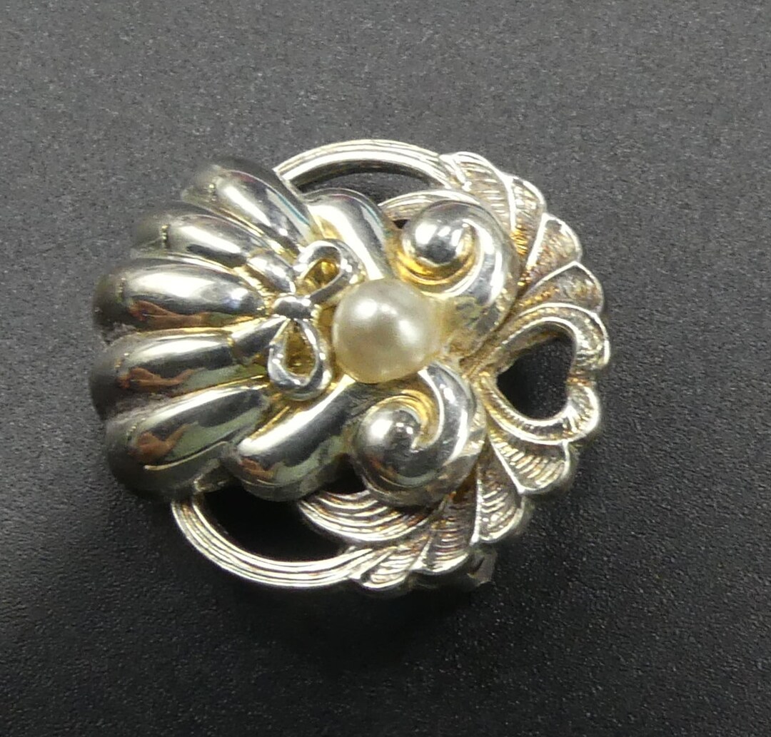 Vintage Marked Jane 1997 Aol Silver Tone Faux Pearl Pin Brooch - Etsy